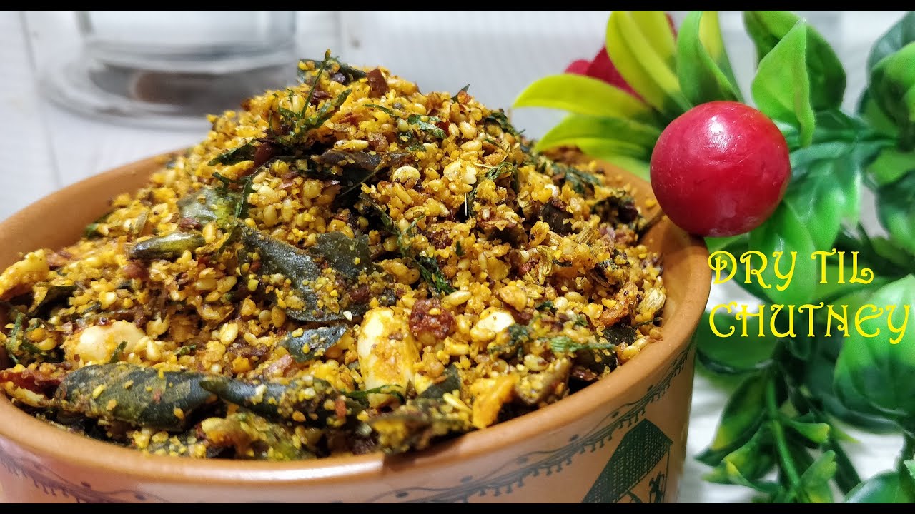 Til chutney. Sesame chutney. Unique chutney recipes. tilli ki chutney ...
