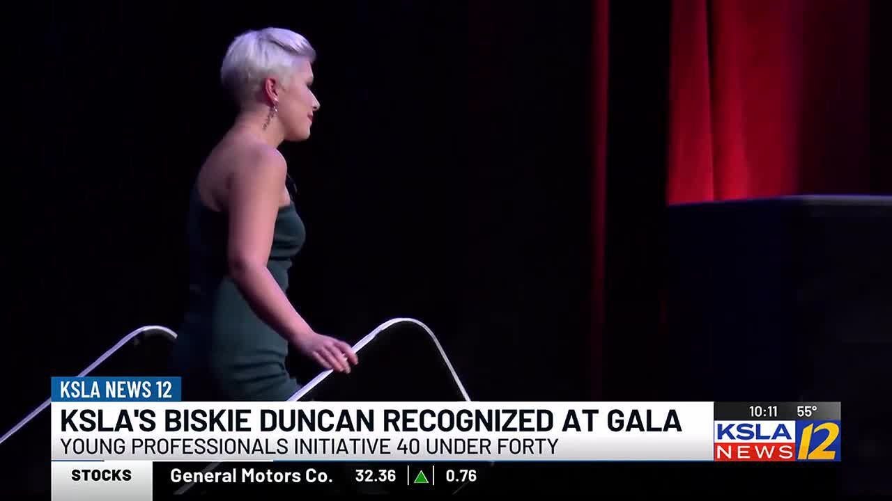 KSLA's Biskie Duncan recognized at the 40 under Forty gala - YouTube