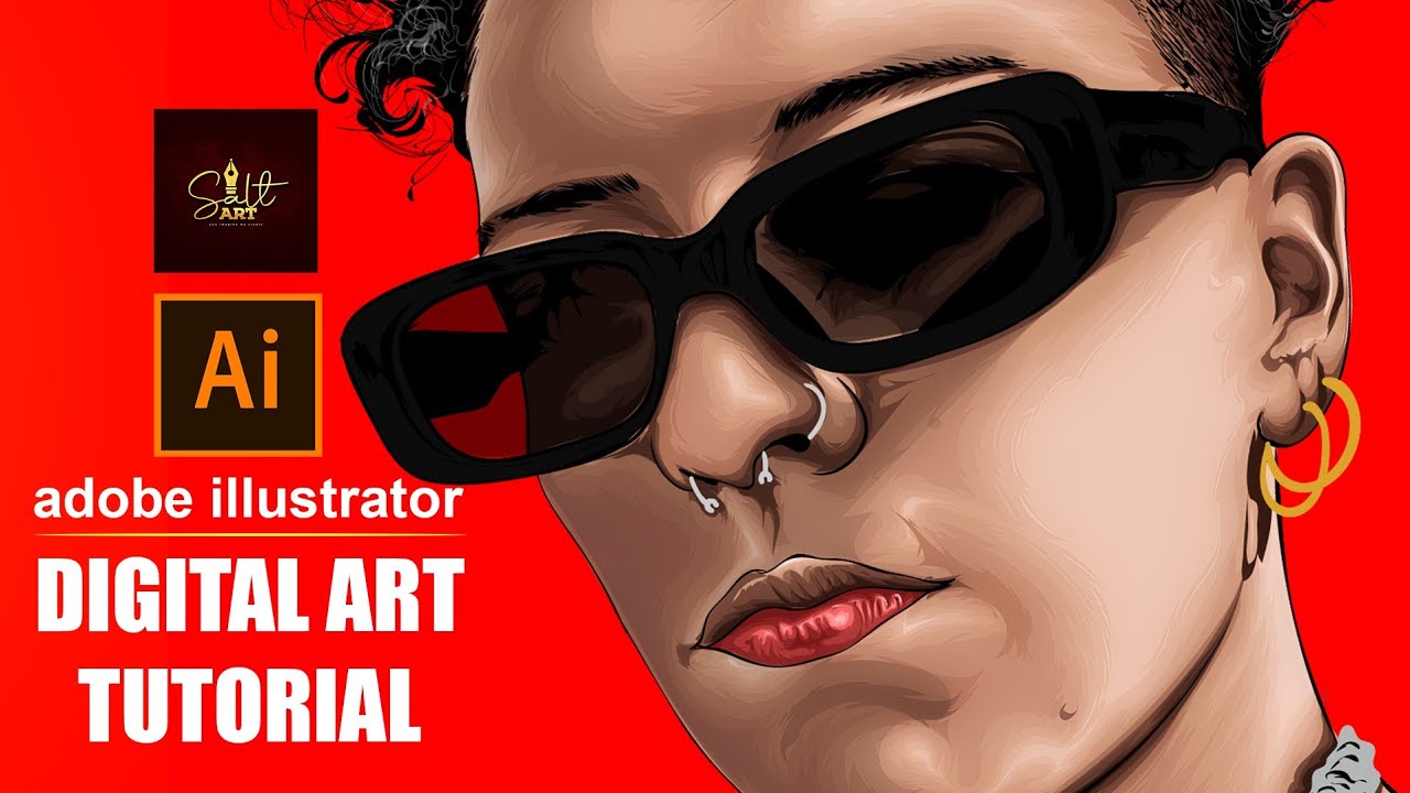 Mairze - Normal speed digital art (adobe illustrator) - YouTube