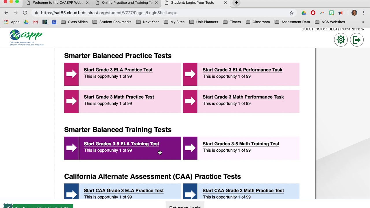 CAASPP Practice How To Video - YouTube