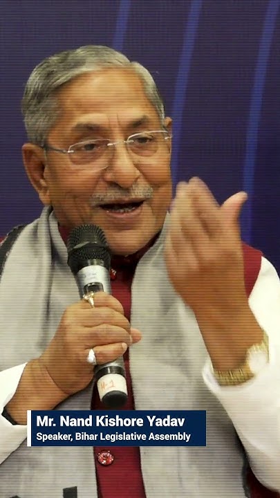 Mr. Nand Kishore Yadav on his first term as an MLA - YouTube