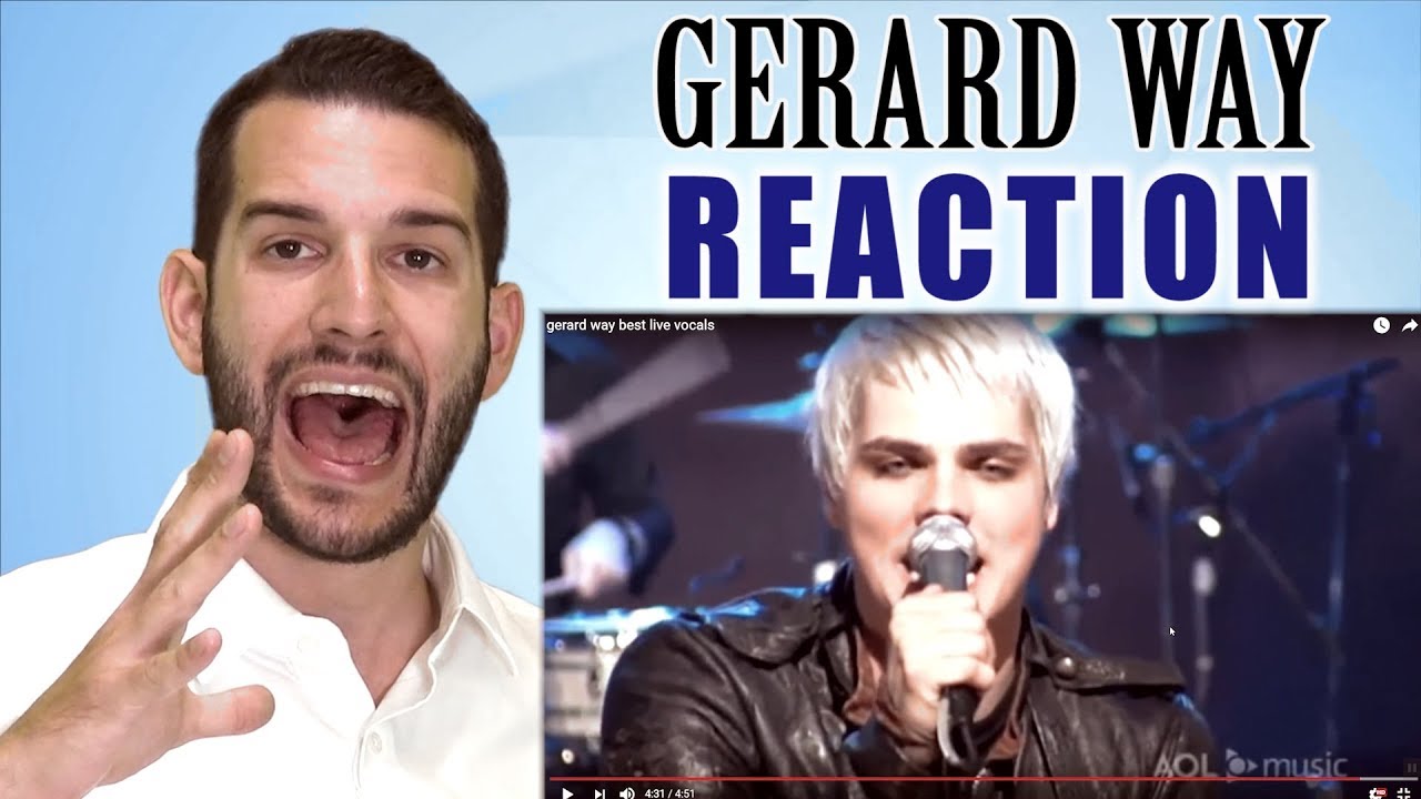 SINGING TEACHER reacts to Gerard Way - YouTube