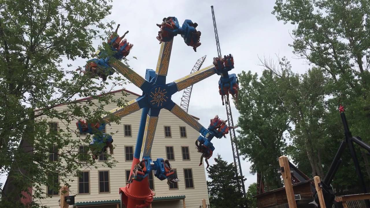 New ride at frontier city - YouTube