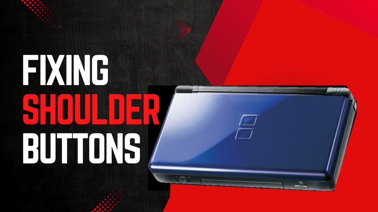 Fixing shoulder buttons on this DS lite! - YouTube