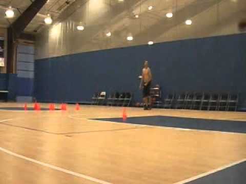 Basketball cone dribbling drill - YouTube