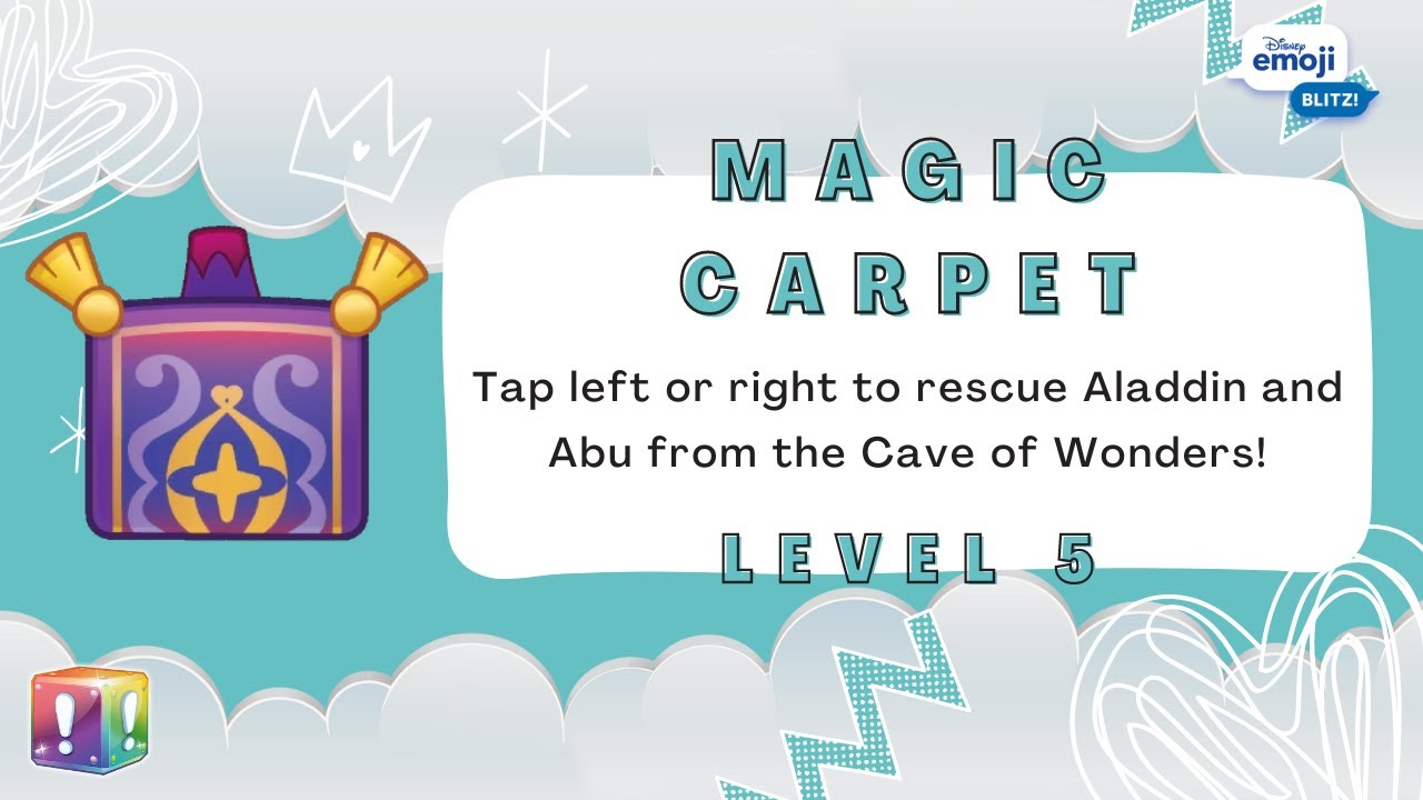 Disney Emoji Blitz - Magic Carpet (Level 5) - Aladdin - Rainbow Emoji ...