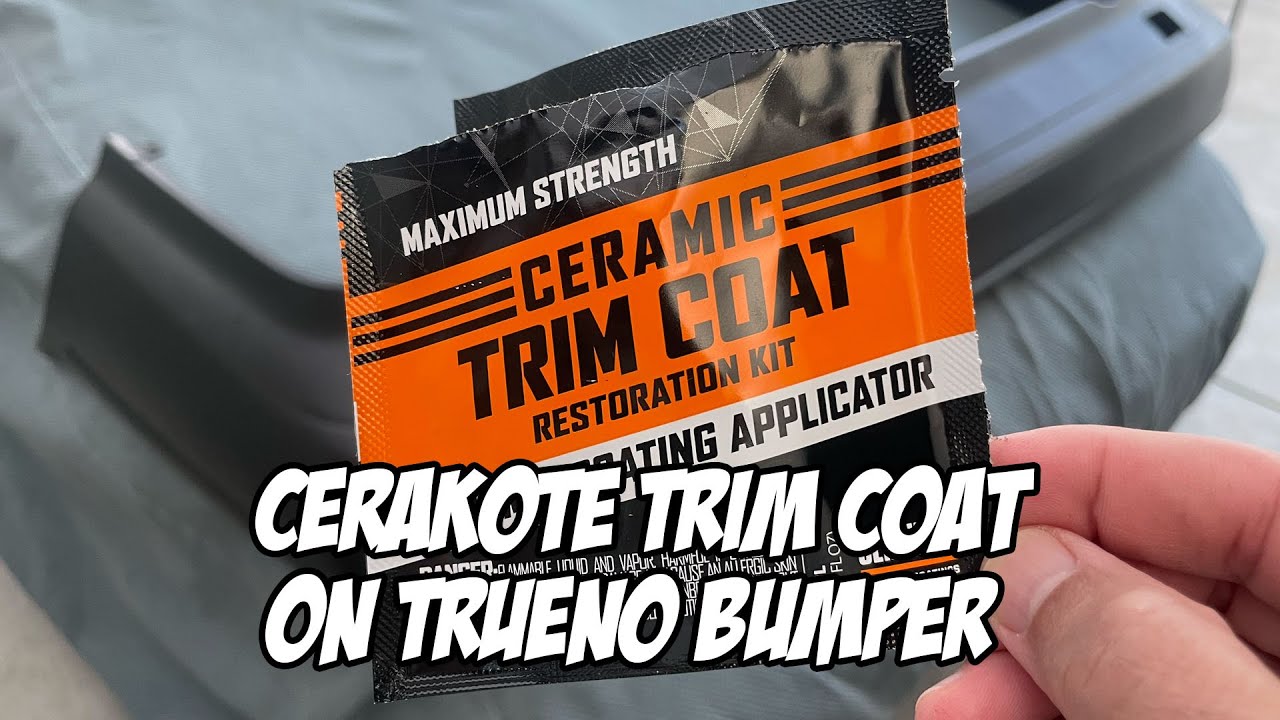 Cerakote Ceramic Trim Coat Restoration on Trueno Zenki Rear Bumper ...