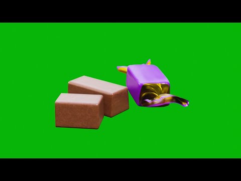 Blank Candy Package Wrap 3D Model | Free 4K Candy Package Mockup with Green Screen Animation