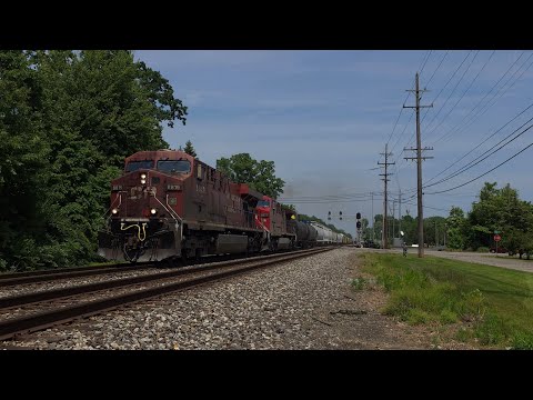 CP ES44AC #8819 & CP AC44CW #8620 westbound @ Romulus w/ CPKC Manifest Train 231 | 6/15/25 |