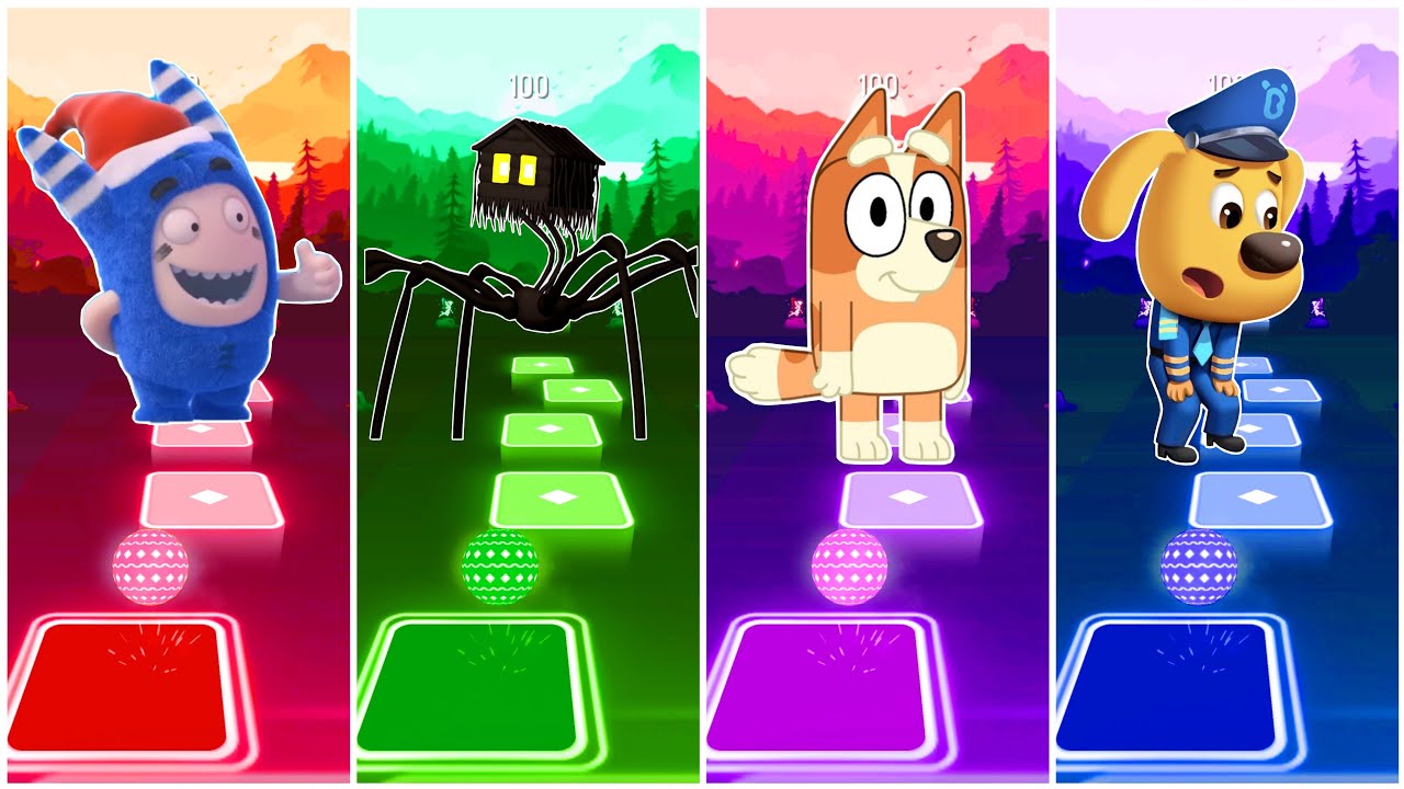 Oddbods Pogo πΆ Spider House Head πΆ Bluey Bingo πΆ Sheriff Labrador π