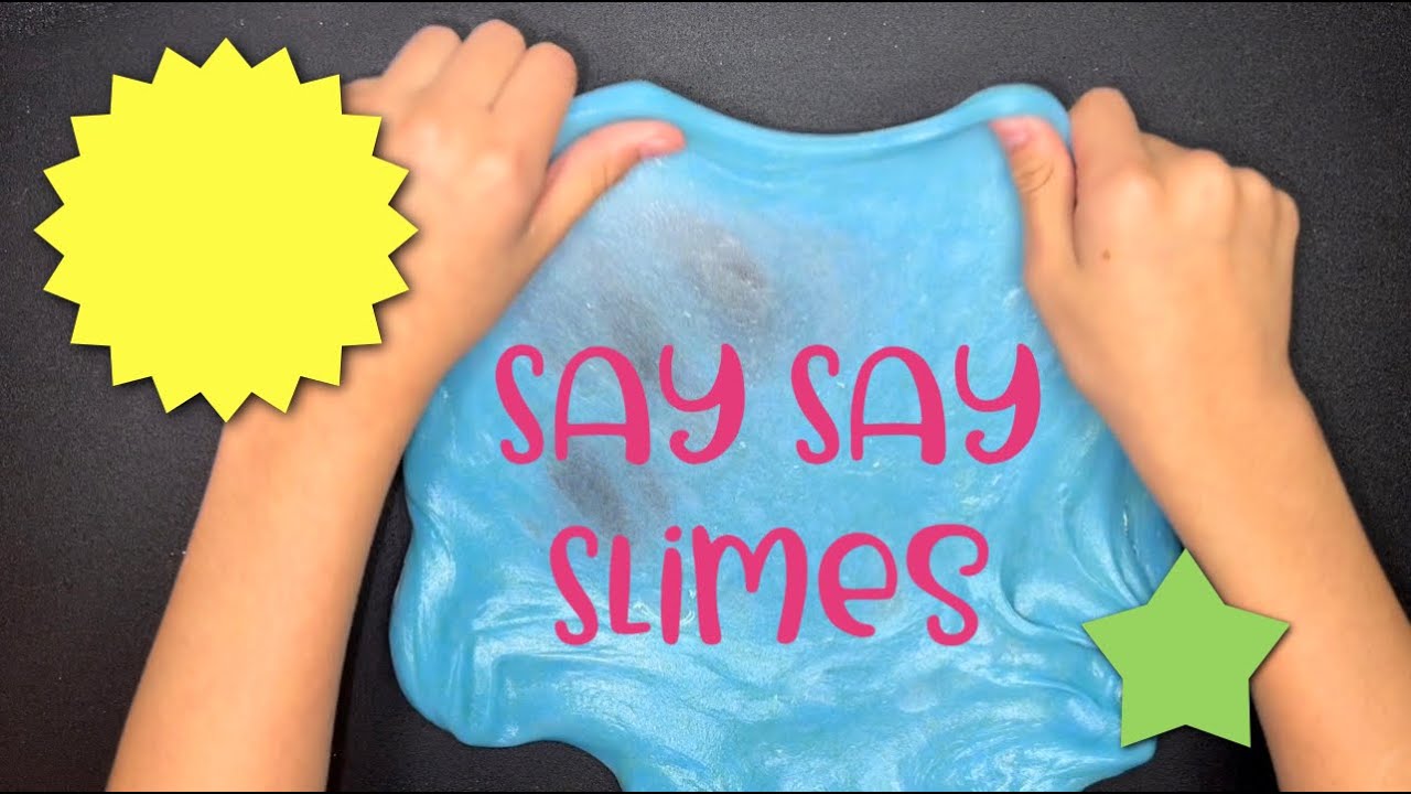 Making BLUE Slime!! || KIDS SLIME ASMR || SaySay Slimes - YouTube