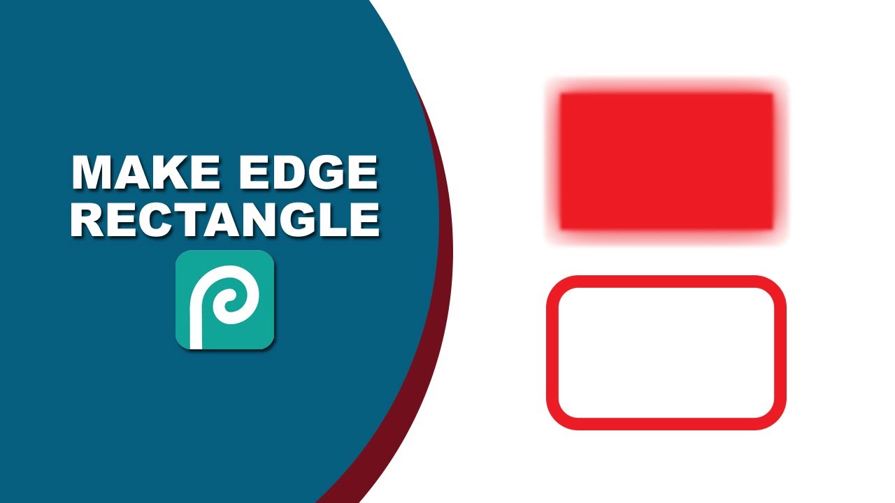how to make rounded edge rectangle in photopea - YouTube