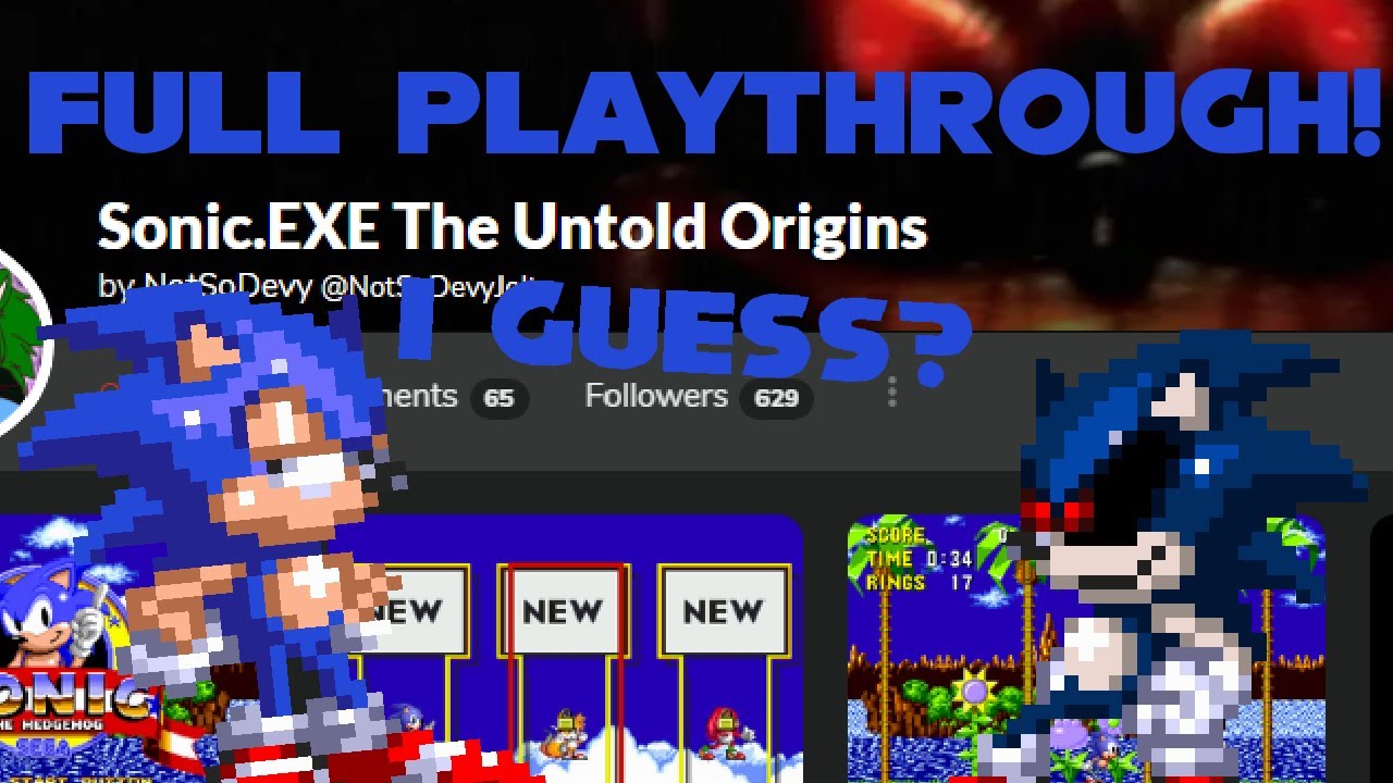 Full Playthrough of Sonic.EXE:The Untold Origins (good ending) - YouTube