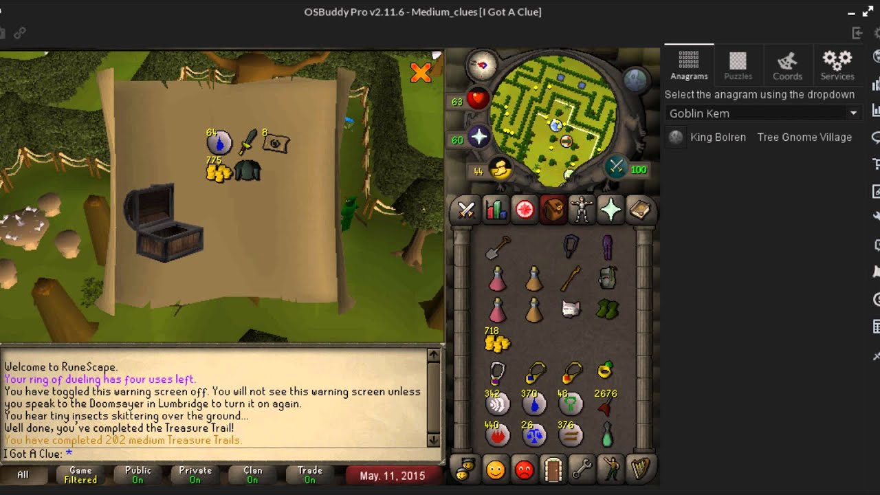 (OSRS) 471 Medium Clue Scroll Rewards Time Lapse - I Got A Clue - YouTube