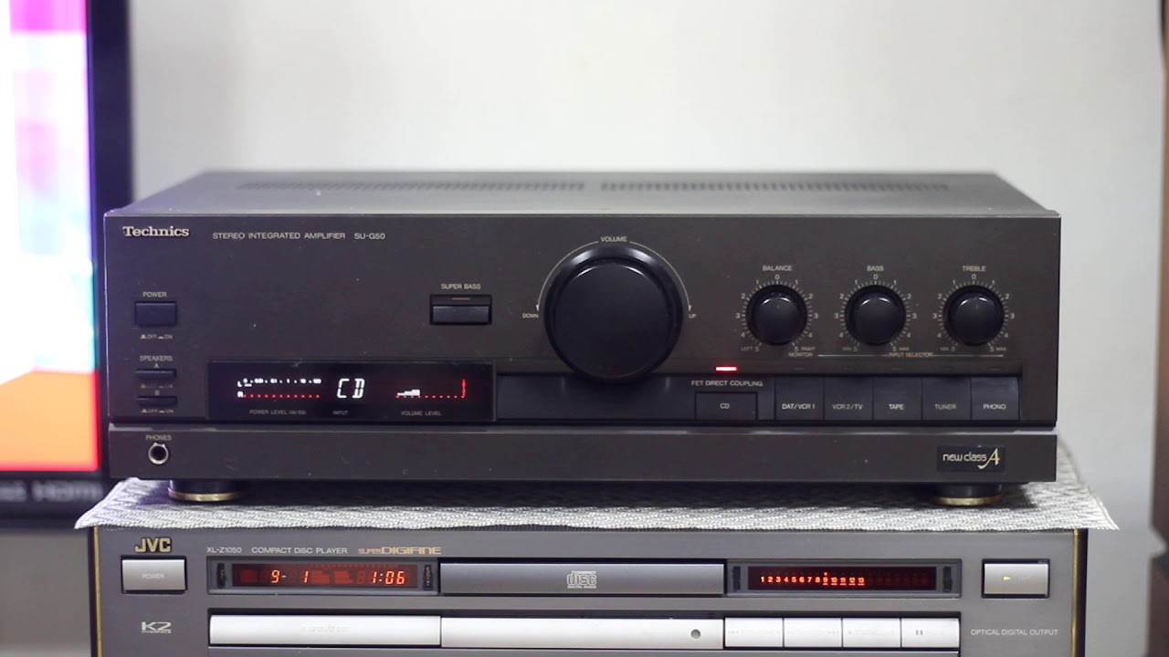 Technics SU-G50 stereo integrated amplifier test - YouTube