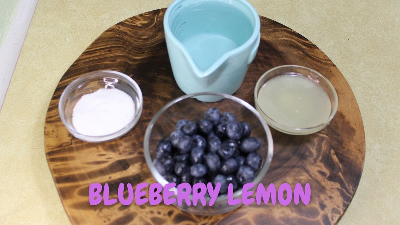 HOW TO MAKE A SIMPLE BLUEBERRY LEMON DRINK WITH CHEF MYDA| PLEASE LIKE ...