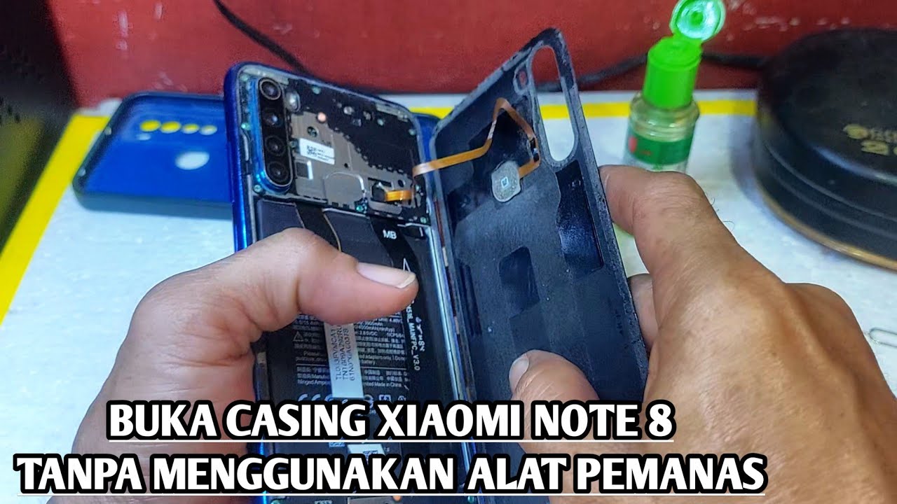 Cara buka casing/backdoor xiaomi redmi note 8 - YouTube