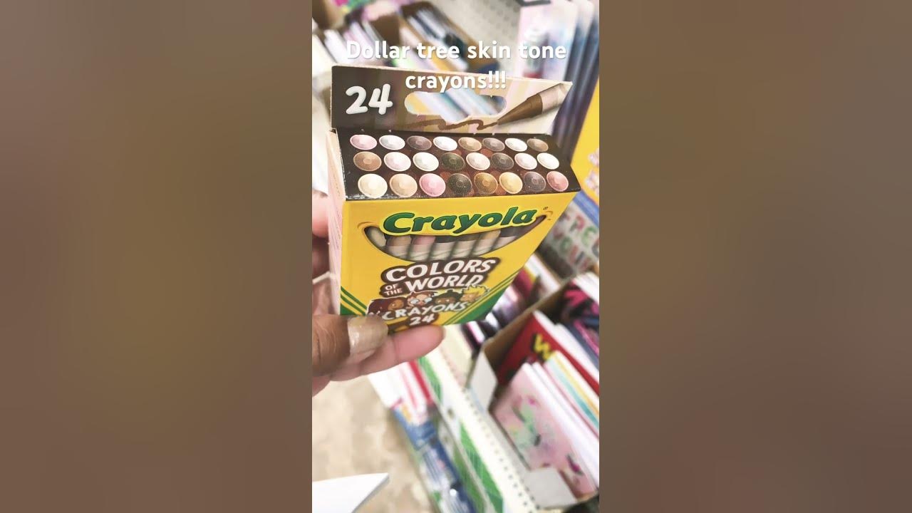 Check out these Dollar tree skin tone crayons - YouTube