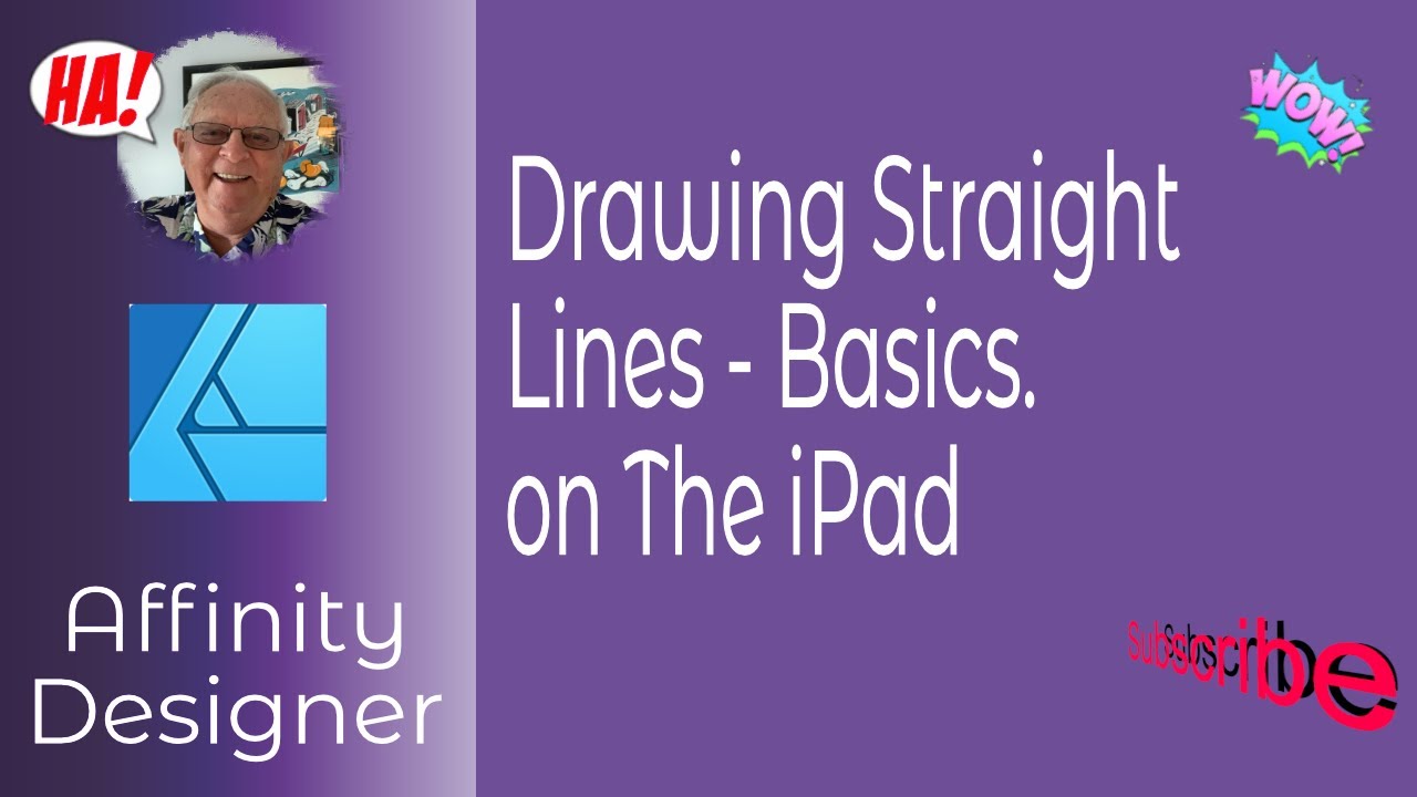 Drawing Straight Lines in Affinity Designer on iPad Basic Skills - YouTube