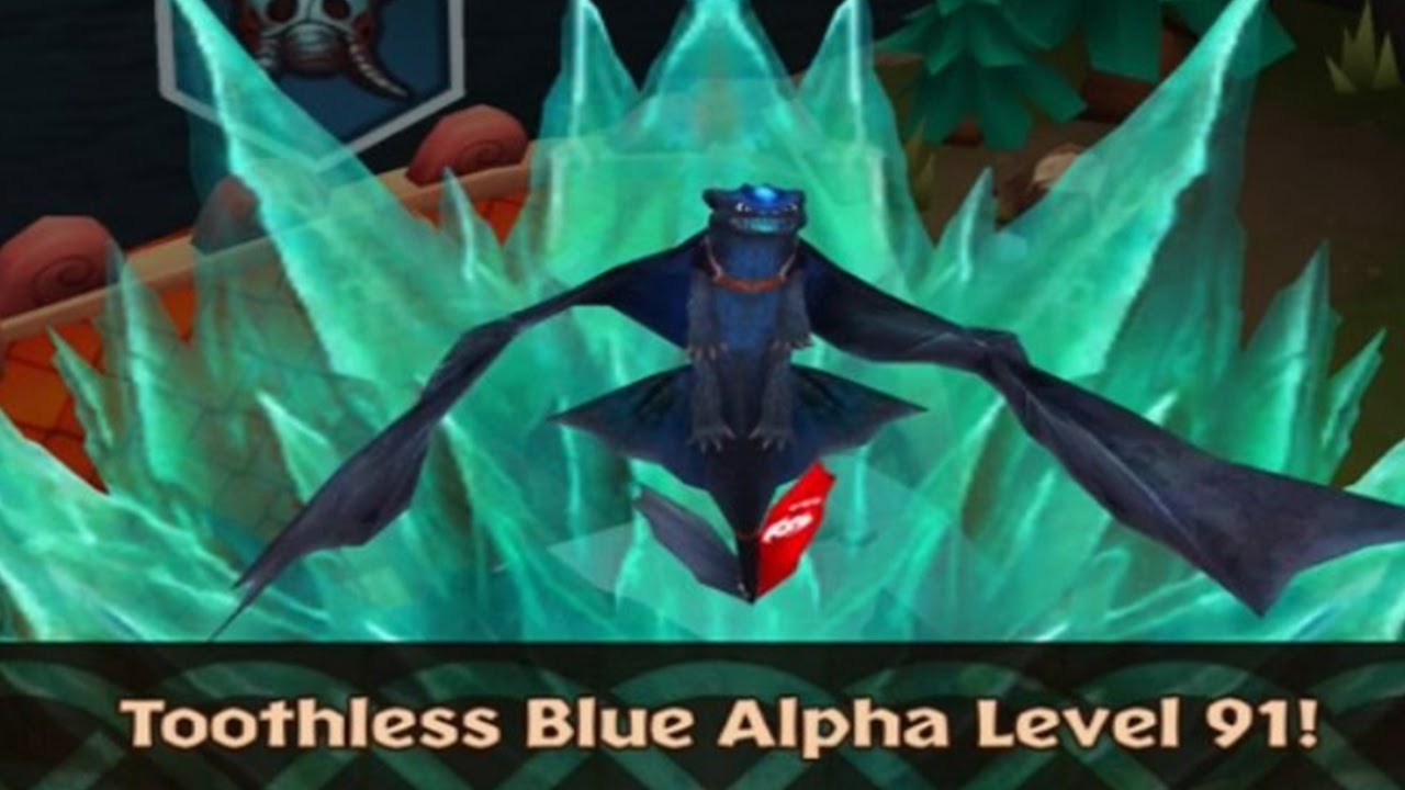 Dragons: Rise of Berk - TOOTHLESS BLUE ALPHA TITAN LEVEL 91! - YouTube