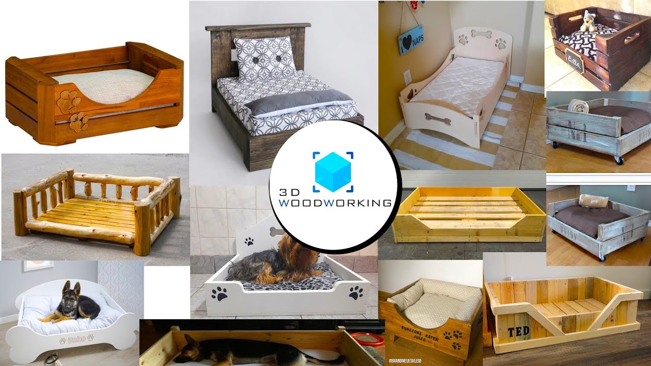 30 Woodworking Pet Beds Ideas | 30 Woodworking Dog Bed DIY Projects ...