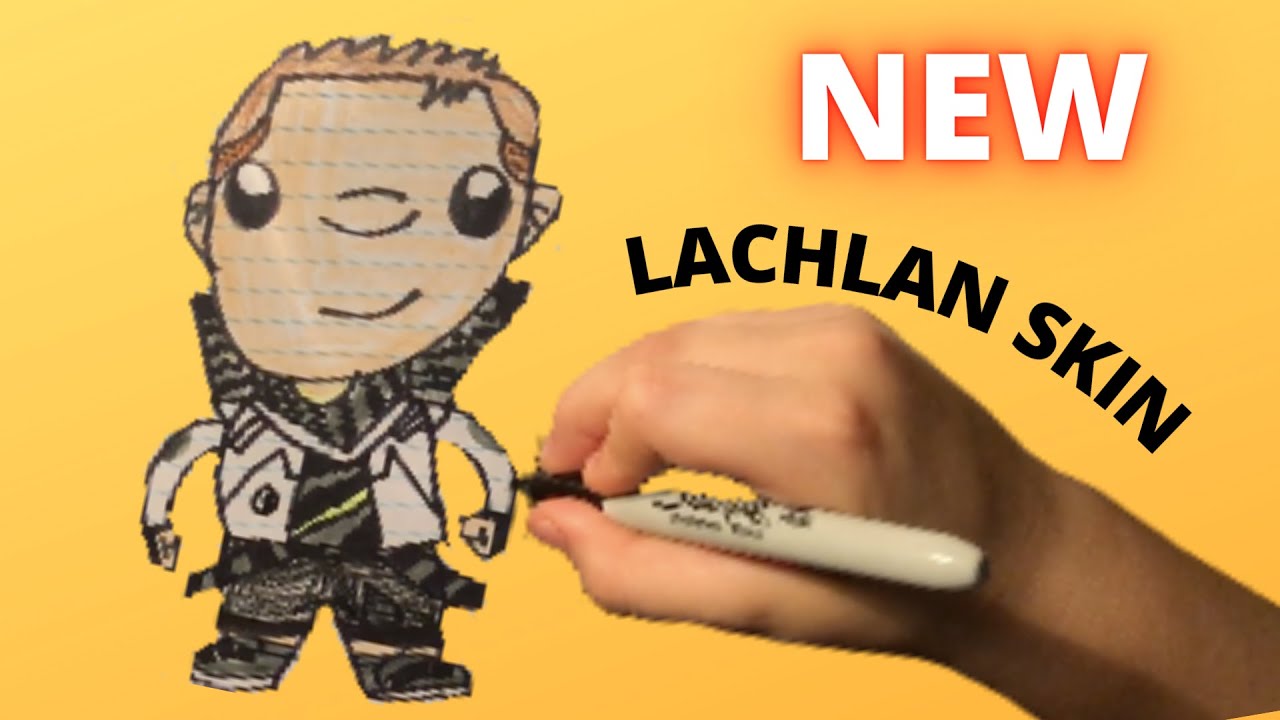 Drawing the NEW Lachlan skin! - YouTube