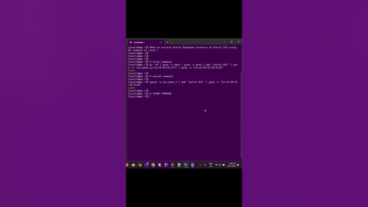 How To Extract Oracle Database Instance Oracle Sid Using Os Command On Linux Kayyum698