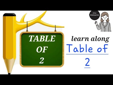 Table of 2 || Learn table of 2 || tables || maths - YouTube