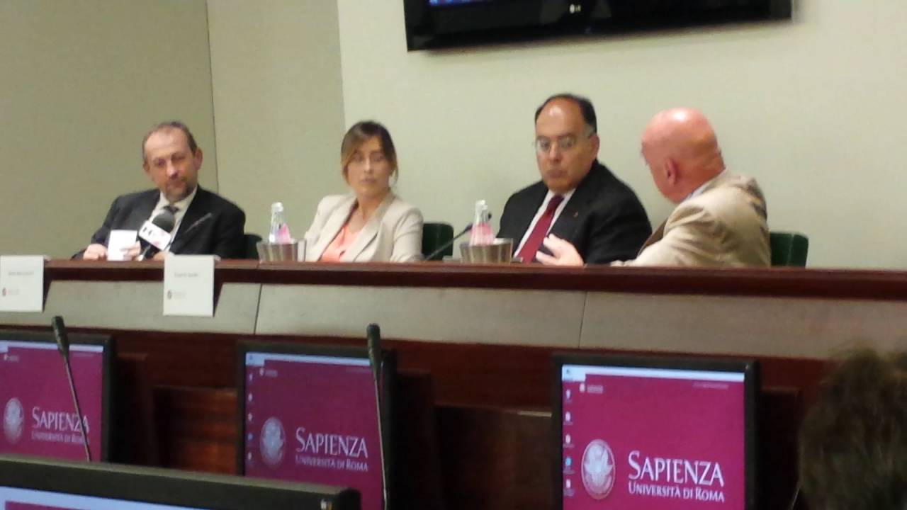 Fulco Lanchester e Maria Elena Boschi - Sapienza - Roma 25 maggio 2016 ...