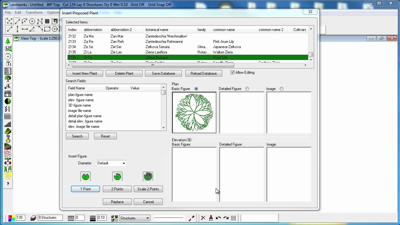 How to Add Plants in LANDWorksCAD - YouTube