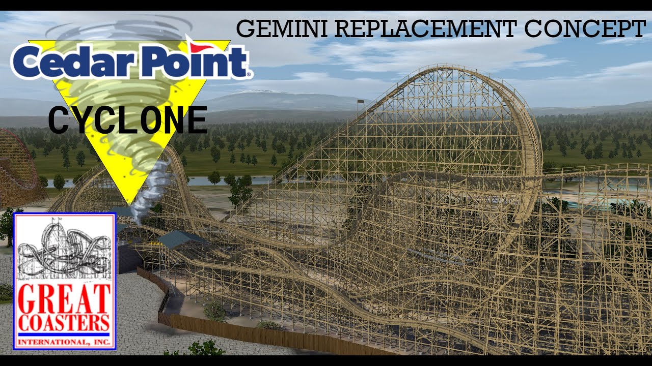 Cedar Point Cyclone - GCI Wooden Coaster - Gemini Replacement Concept 1 ...