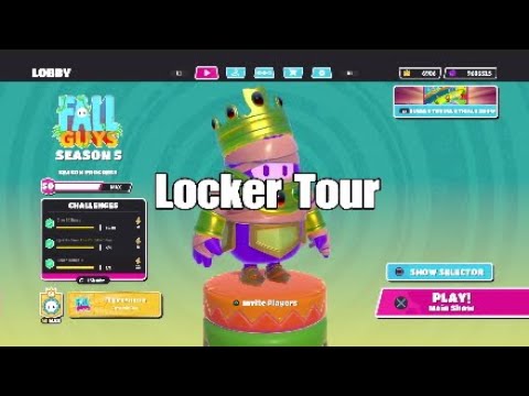 My Fall Guys Locker Tour - YouTube