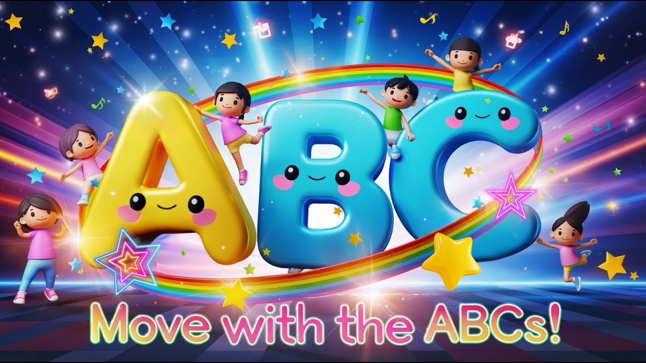 ABC Dance Song for Toddlers🎵Alphabet Action Song🎶Move and Learn ABCs ...