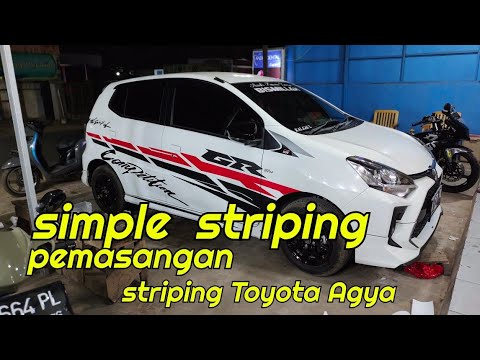 simple striping mobil Agya GR Terbaru 👍💯 - YouTube