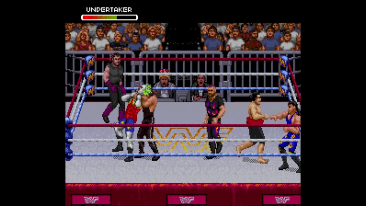 WWF RAW Royal Rumble SNES 1994 Full Match - Undertaker - YouTube