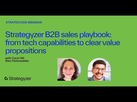 Strategyzer B2B Sales Playbook: From Tech Capabilities to Clear Value ...