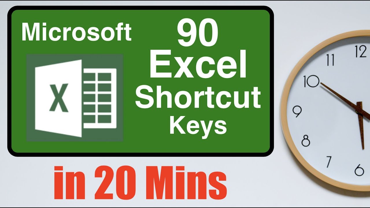 Learn Excel | Microsoft Excel Shortcut Keys For Beginners - YouTube