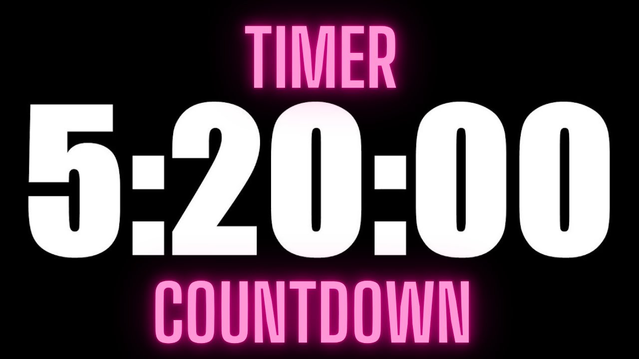 5 Hour 20 Minute Timer Countdown Study ULTIMATE - 5 Giờ 20 Phút Đếm Ngược Học Tập|| Timer ...