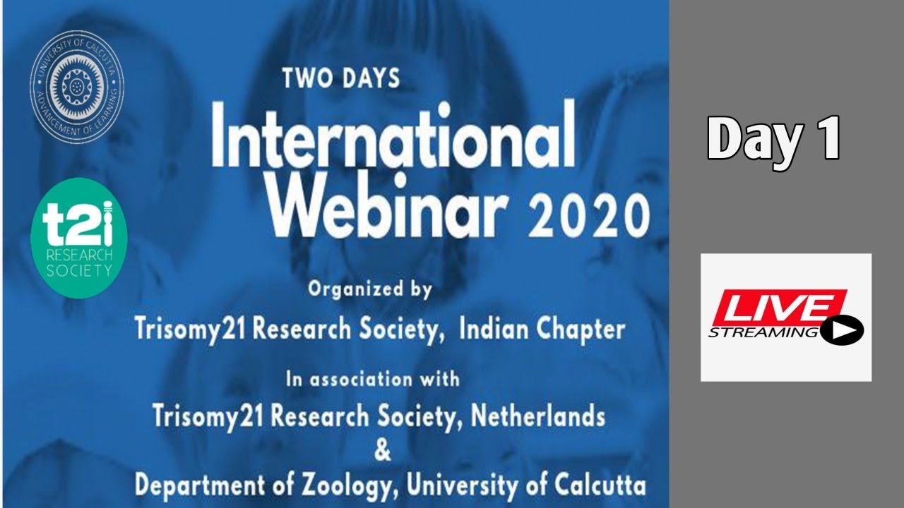 Two Days International Webinar 2020 || T21RS Indian Chapter || Live ...