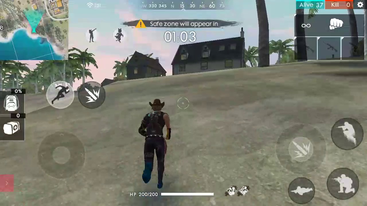 Playing free fire with friends - YouTube