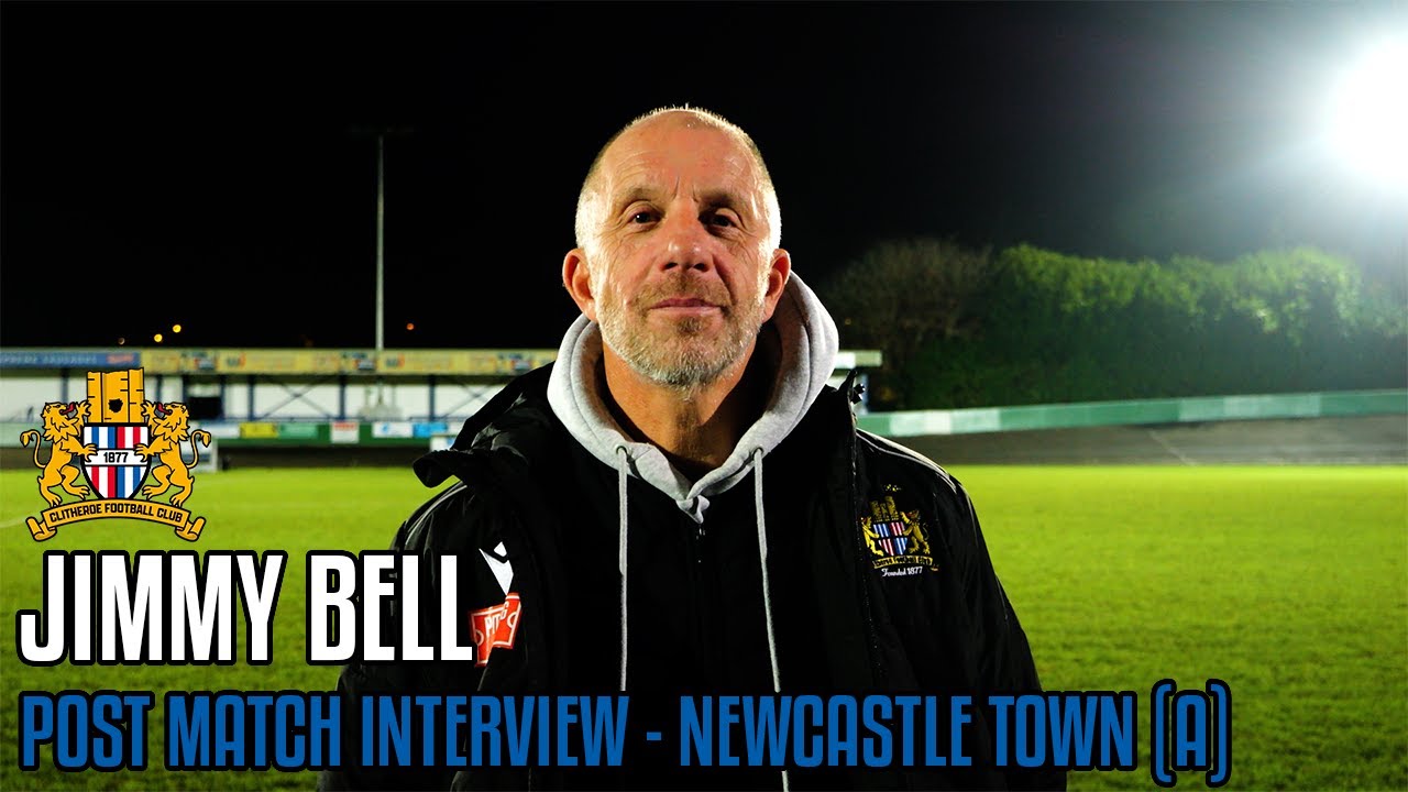 Newcastle Town 2-1 Clitheroe | Jimmy Bell Post Match Interview - YouTube