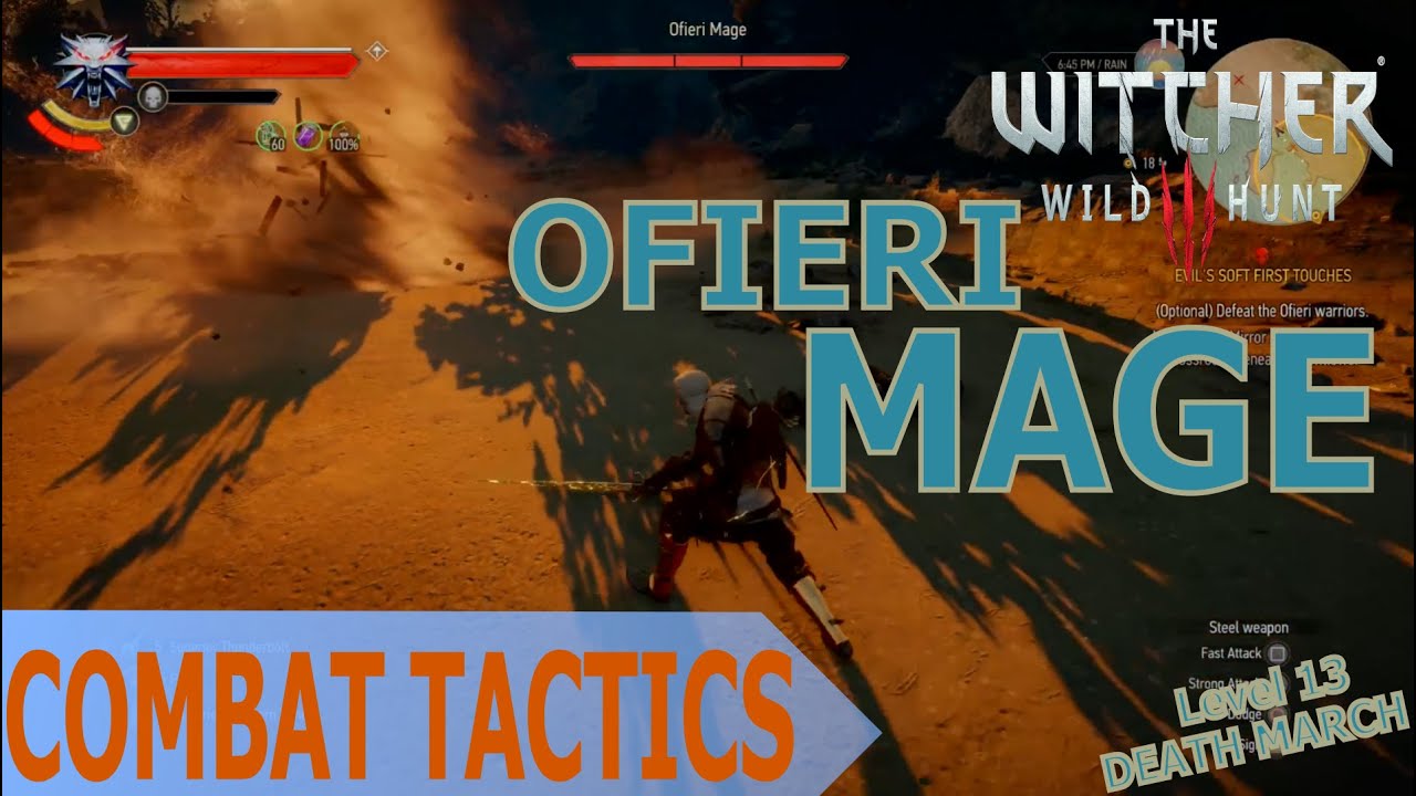 The Witcher 3: Ofieri Mage Fight - YouTube