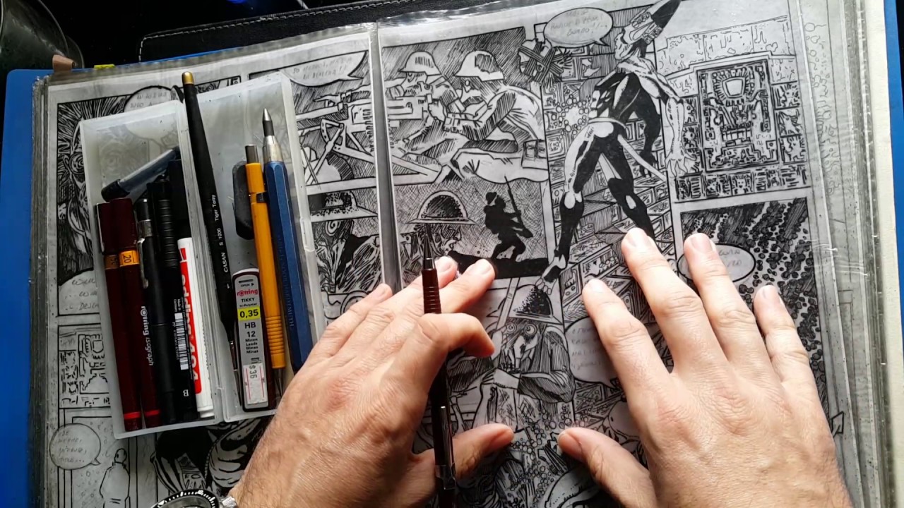 01 : Introduction to the channel and a quick Comic book drawing and ...