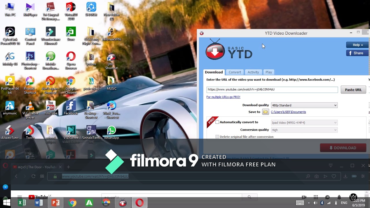 how to download a video by ytd - YouTube