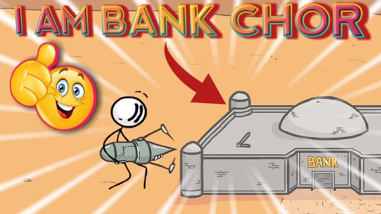 Stickman bank robber. Bank chor stickman - YouTube