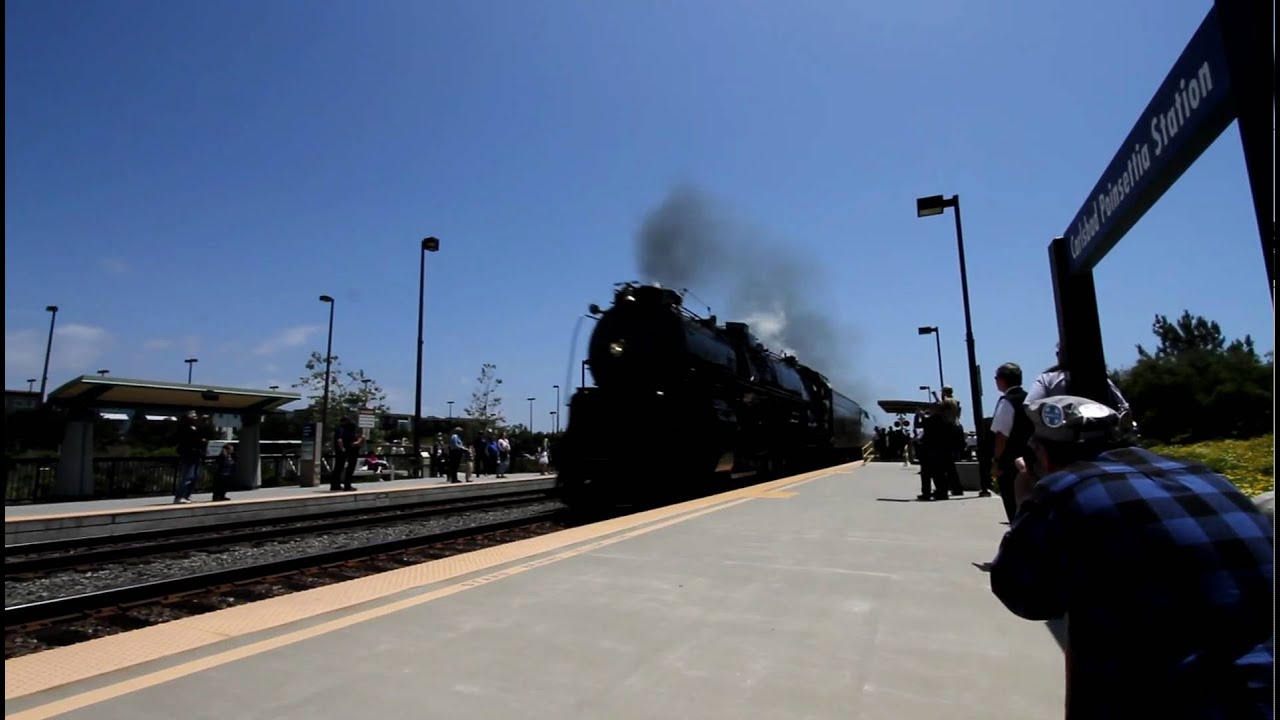 Santa Fe 4-8-4 Steam Locomotive #3751 High Speed Pass in 1080p - YouTube