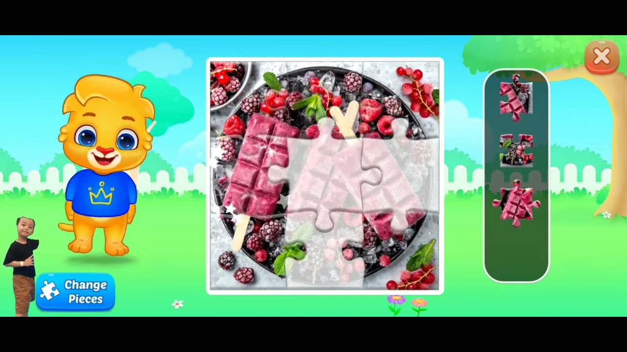 Puzzle kid - photo puzzle - cupcake coklat es krim buah anggur #games # ...