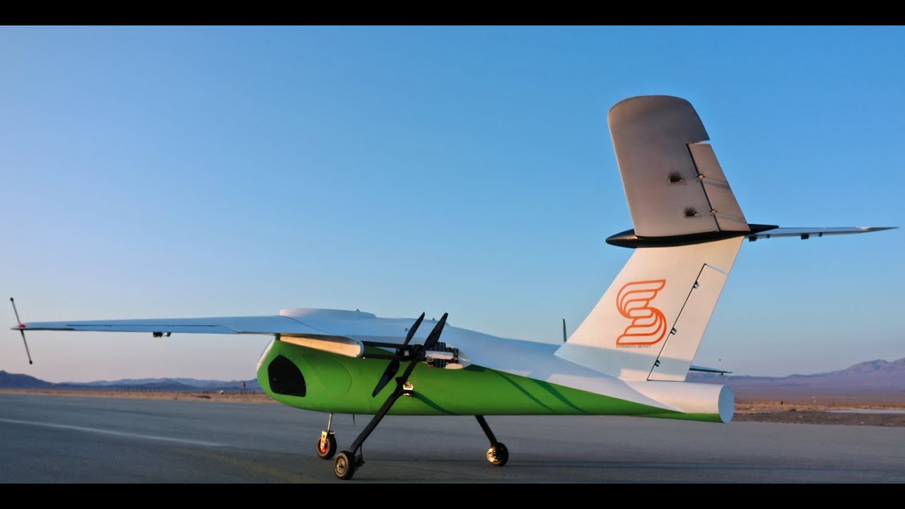 Samad Aerospace's half scaled e-Starling CTOL test - YouTube