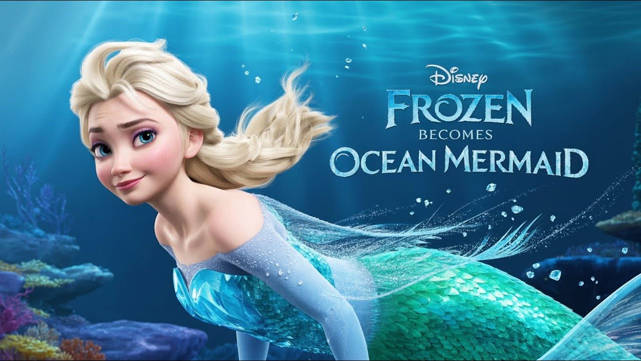 Frozen Elsa Mermaid Transformation | Disney Princess Elsa Ocean Mermaid ...