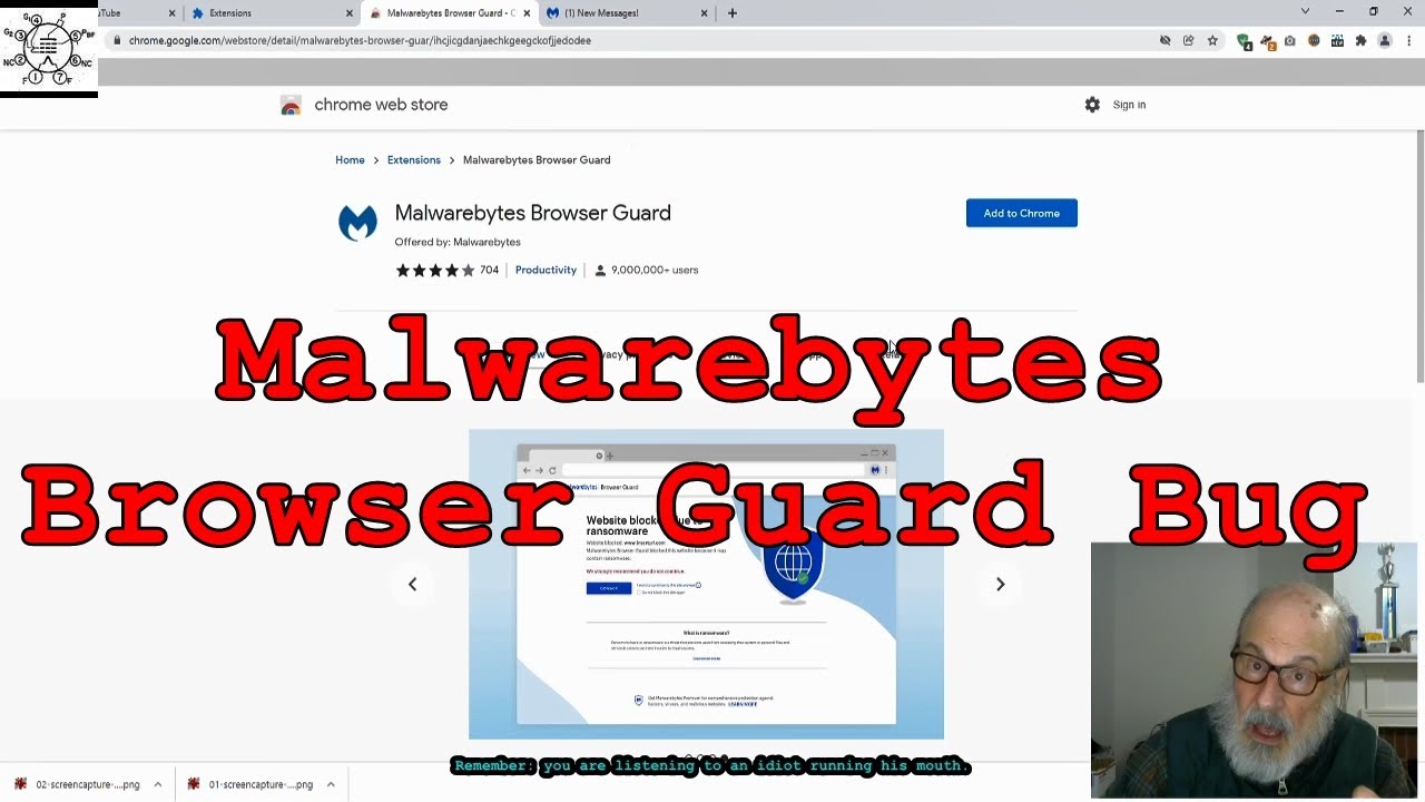 Malwarebytes Browser Guard Bug - YouTube